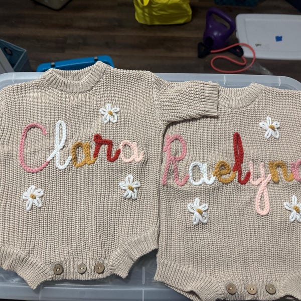 Kids Hand Embroidered Denim Jacket | Personalized Name Kids Jean Jacket ...