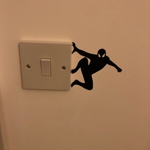 Spider Man Light Switch Sticker Vinyl Superhero 4 Colours - Etsy