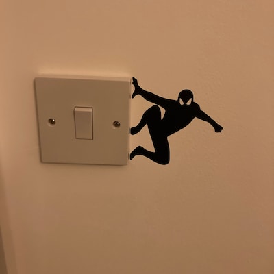 Spider Man Light Switch Sticker Vinyl Superhero 4 Colours - Etsy