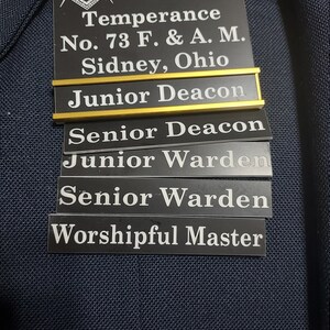 R.A.M. Officer or Members Over the Pocket Name Badge or - Etsy