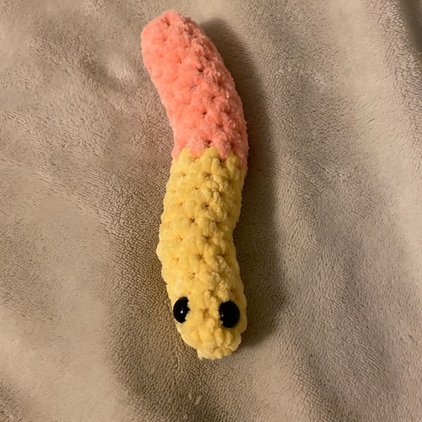 Crochet Gummy Worm | Stuffed Animal | Amigurumi | Handmade | Plushie ...