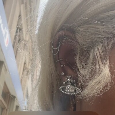 Titanium Dermal Jewelry, Piercing Kit 14g Nape Jewelry With Gem ...