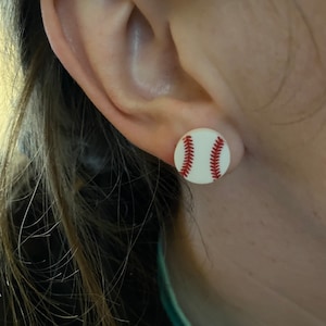 Baseball Stud Earrings for Her, Baseball Season, Baseball Earrings ...