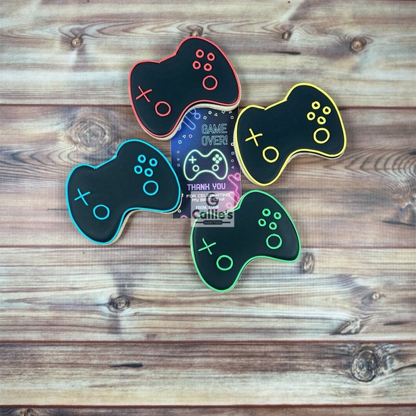 Video Game Favor Tag Editable Gamer Birthday Party Thank You Tags ...