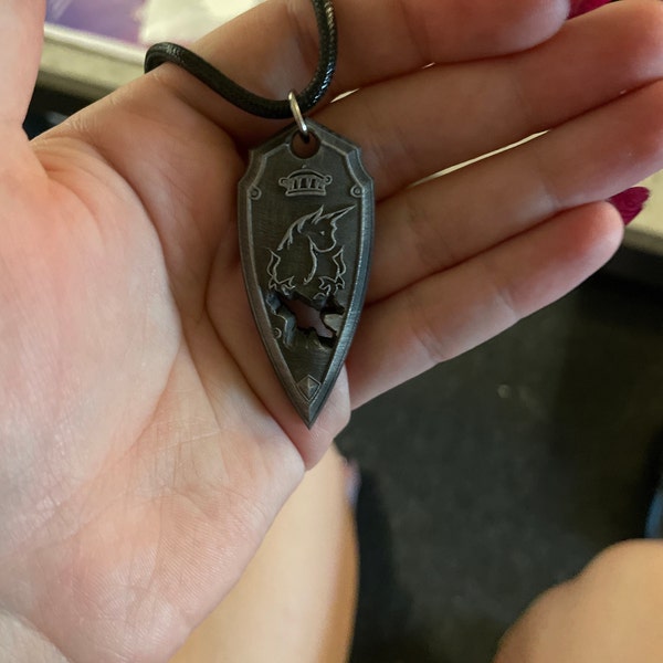 FFXIV Haurchefant Greystone Shield Pendant Keychain- Shadowbringers ...