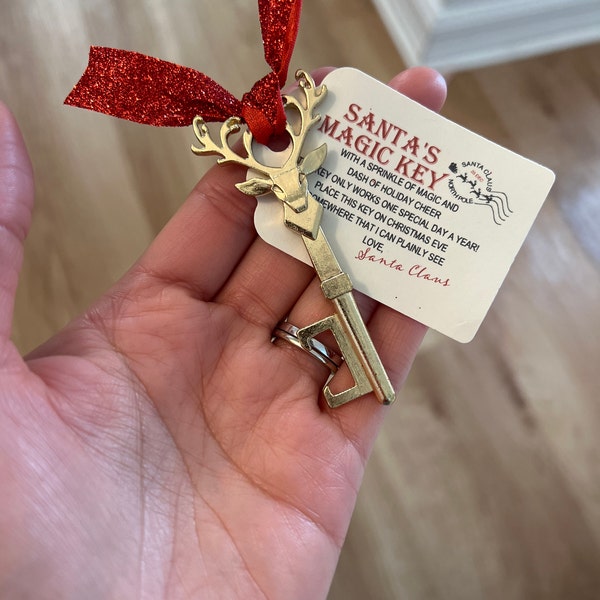 Santa's Magic Key, Cute Santa's Magic Key, Handmade Father Christmas ...