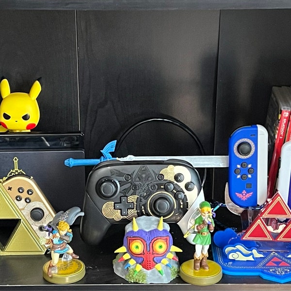 Bronze Triforce Joycon Display Stand and Game Holder - Etsy