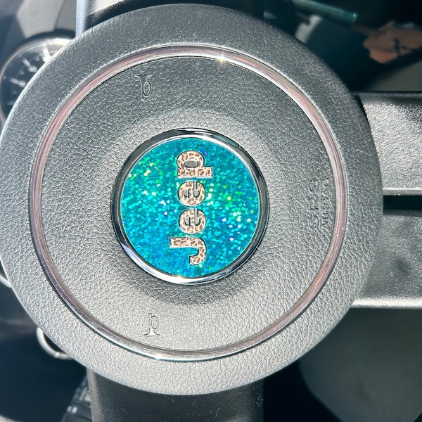 Steering Wheel Circle Holographic Sequins Jeep Sticker Decal, Wrangler ...