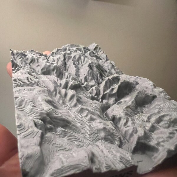 Mount Baker 3D Model Mountain Gift for Hikers, Skiers Desk Accessory - Etsy