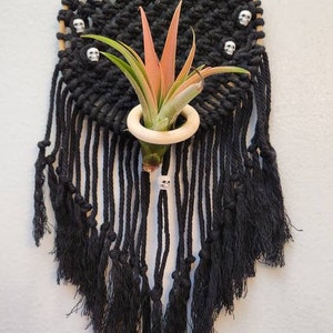 Macrame Bat Wall Hanging Goth Delux - Etsy