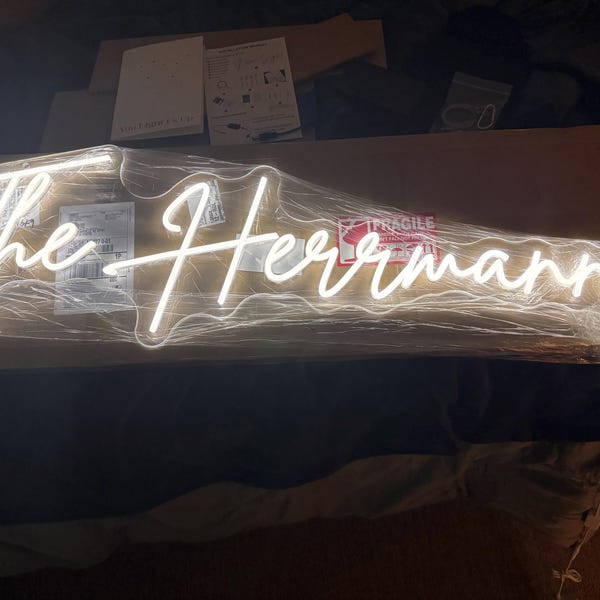 Custom Wedding Neon Sign, Custom Neon Sign Battery Operated, Neon Sign ...