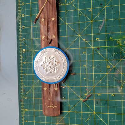 Camio Sigil Wood Burned by Hand Seal Spirit Goetia Size Aprox 8 Cm - Etsy