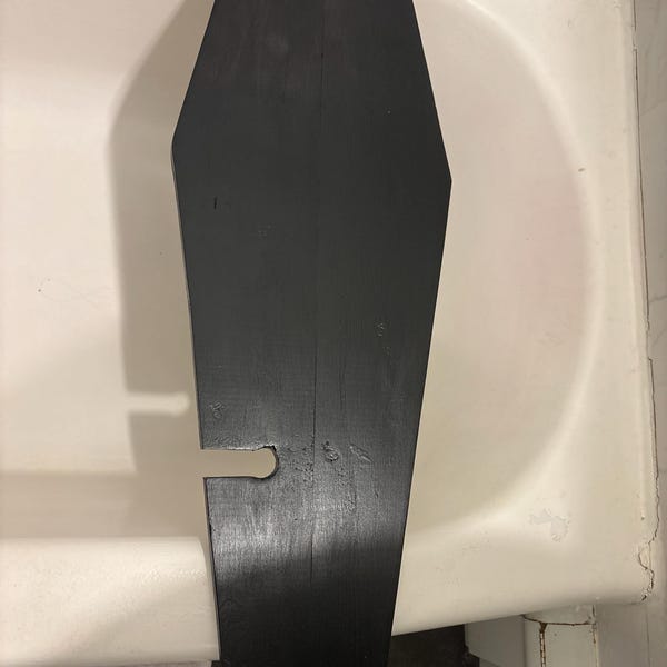 Coffin Shaped Bath Tray With Wine Notch - Etsy