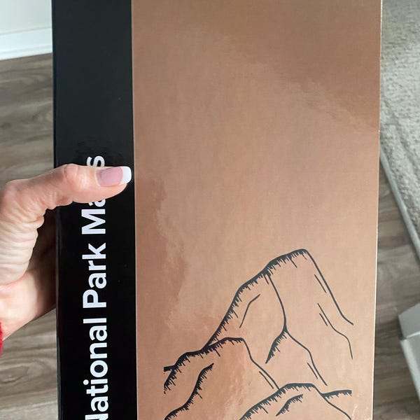 National Park Map Binder - Etsy
