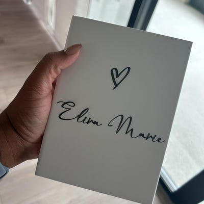 21st Birthday Black Scrapbook Photo Album With Gold Script Present ...