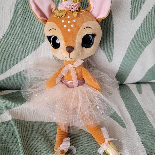 Ballerina Doll, Nina Ballerina the Deer Plush by Eliela Toys, Dancer ...