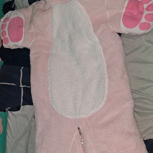 Aqua/lavendar Vintage Look Soft Fleece Footie Pajama for Adults to ...