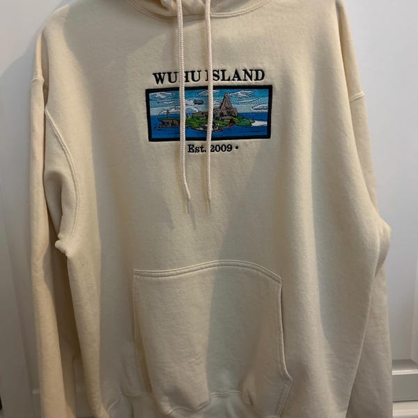 Sasquatch Log Cabin Scene Embroidered Hoodie Sweatshirt Unisex Camping ...