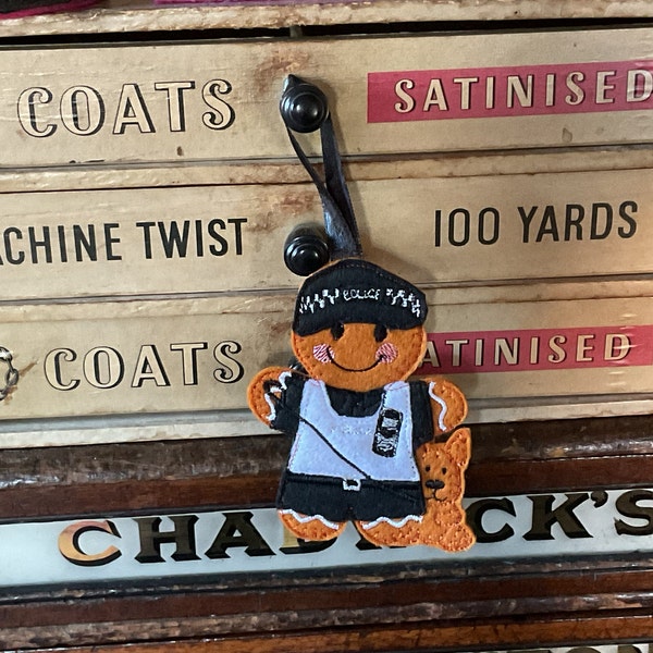 Dentist Gingerbread Person Hanging Felt Ornament - Etsy