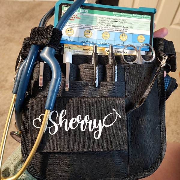 Vet Tech Bag, RVT Bag Organizer Fanny Pack Custom Name Bag ...
