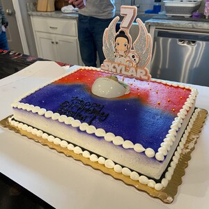 Star Wars Rey Cake Topper Star Wars Birthday Star Wars Party Decor Star ...