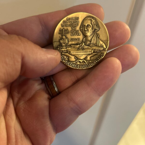 USS George Washington Challenge Coin - Etsy