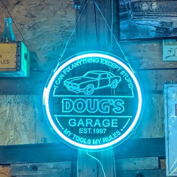 Car Gearbox Neon Sign Gearbox Neon Sign Speed Gear Neon Sign Automotive ...