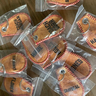 New Handmade Softball Keychain-personalized - Etsy