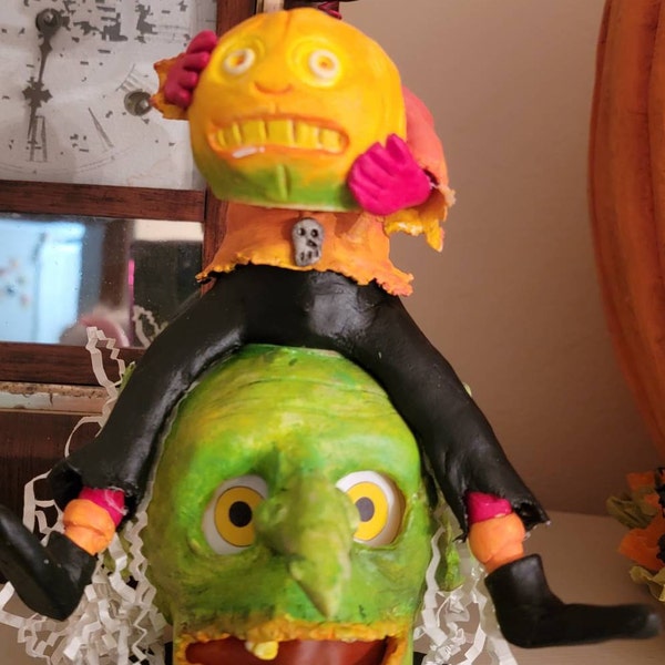 Bobbing Head Pumpkin Candy Container - Etsy
