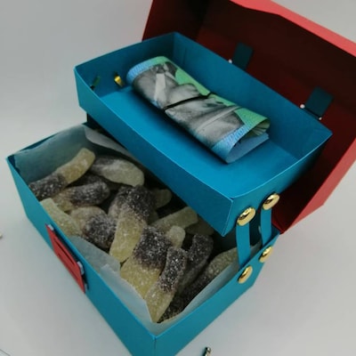 SVG File: 3D Fishing Tackle Box Gift Box / Treat Box / Gift Card Holder ...
