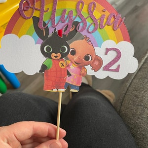 Bing Bunny and Sula Cake Topper - Etsy UK