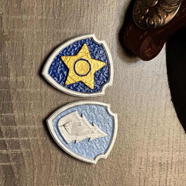 Paw Patrol Badge: Chase, Stella (skye), Marcus (marshall), Ruben ...
