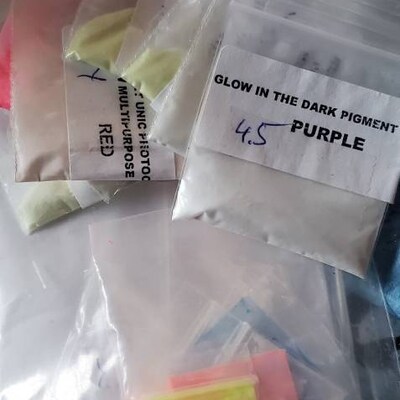 Aqua Glow in the Dark Neon Pigment Powder - Etsy