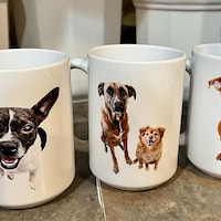 Custom Pet Portrait Mug | Dog Coffee Mug | Pet Coffee Cup | Mother Gift ...