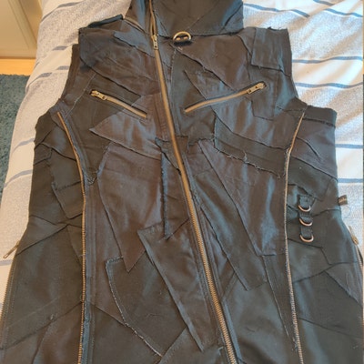 Storm Shadow Distressed Hooded Coat Burningman Clothing - Etsy