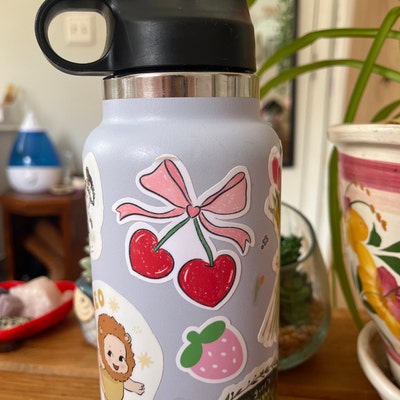 Coquette Vinyl Stickers Teddy Bear, Cherry Hearts, Bunny, Rabbit - Etsy