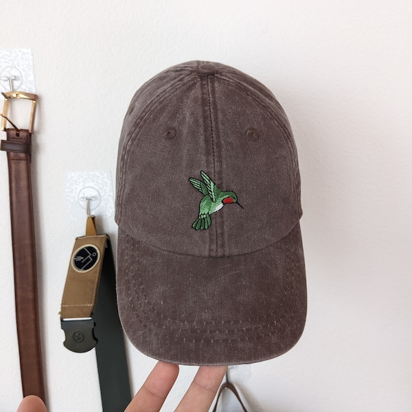 HUMMINGBIRD Hat - One Embroidered Men Women Wildlife Bird Cap - Price ...