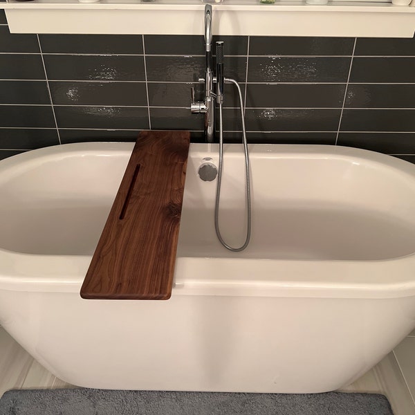 Minimalist Walnut Bath Caddy - Etsy