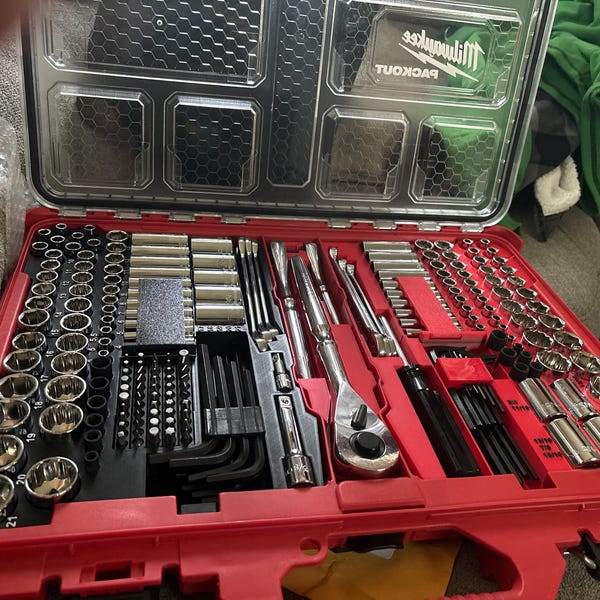 Socket Organizer for Milwaukee Packout Fits Craftsman 230 Mechanics Set ...
