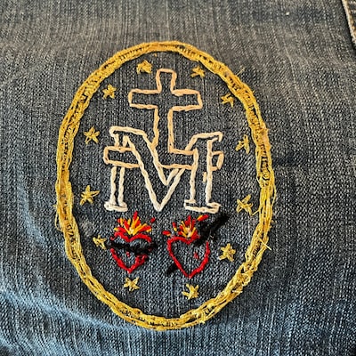 Marian M PDF Pattern & Instruction Download, Virgin Mary Embroidery ...