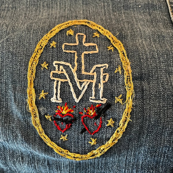 Marian M PDF Pattern & Instruction Download, Virgin Mary Embroidery ...