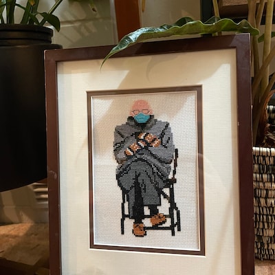 Bernie Sanders Cross Stitch Pattern Bernie Mittens - Etsy