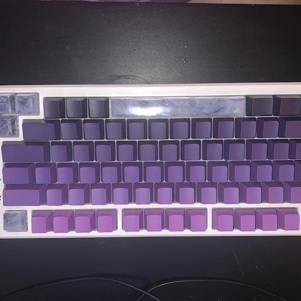 Light Marble Keycap - Custom Resin Artisan (white & Black Swirl) | OEM ...