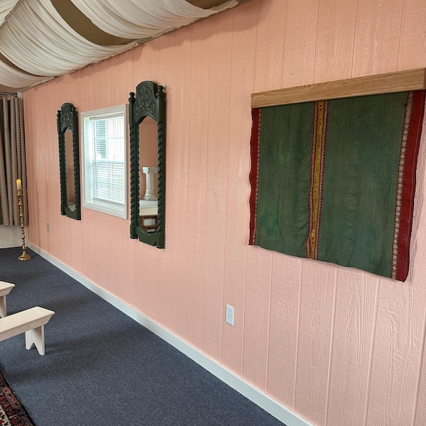 Modern Floating Wall Shelf, Java-stained Cherry & Maple Shelving Unit ...