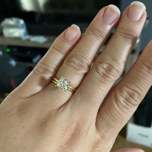 Unique Engagement Ring Set Sunset Ring Set Sunstone | Etsy