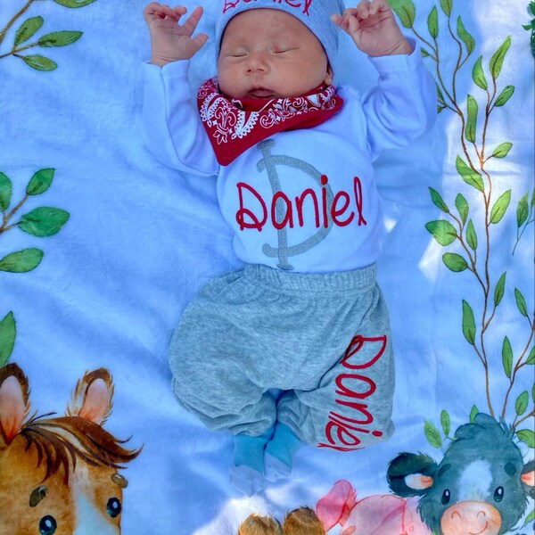 Newborn Boy Outfit Baby Boy Coming Home Outfit Baby Outfit, Twins ...