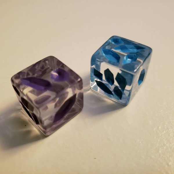 Crystal Dice / Set of 2 / D6 Gem, Pagan, Wiccan - Etsy