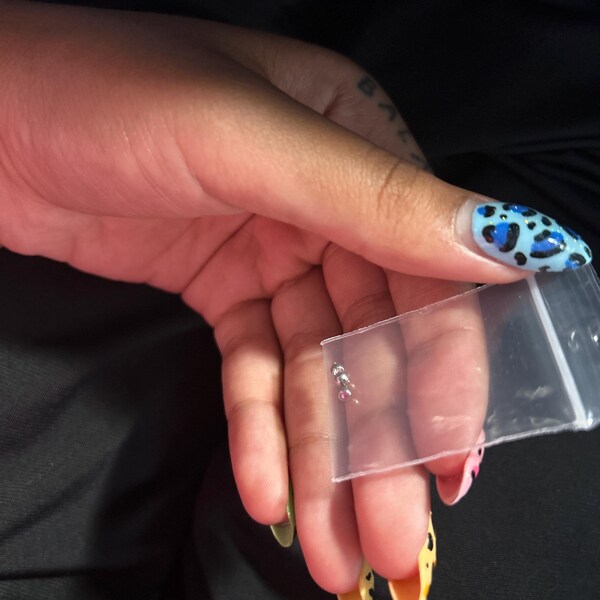 Titanium Surface Piercing, Dermal Piercing Implant - Internally ...