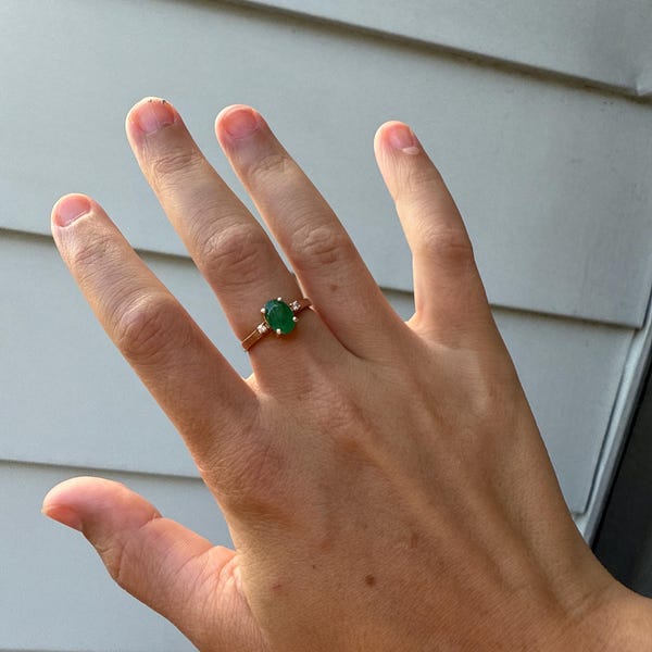Vintage Alexandrite Ring-engagement Ring-cushion Cut Alexandrite-color ...