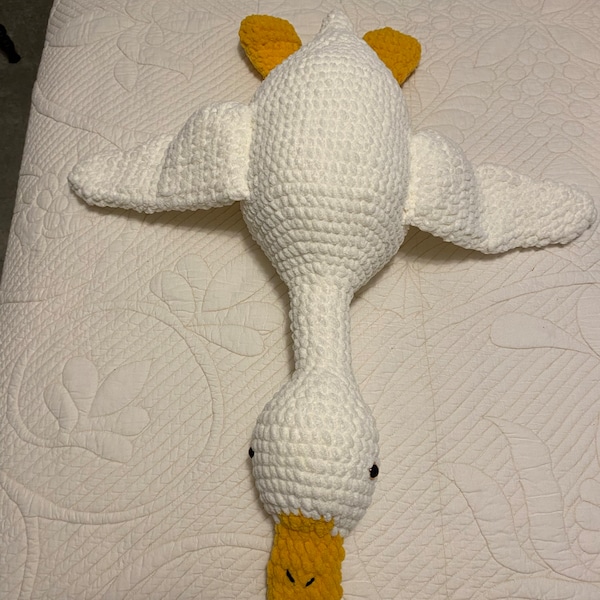 Goose Amigurumi Pattern, Hug Goose Crochet, Tutorial Plush Toy, Big Toy ...